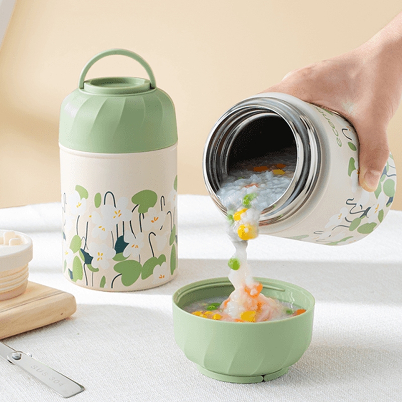 TERMOS Food Jar Thermos Easy Travel 500Ml Heat Resistant Food Thermos ...