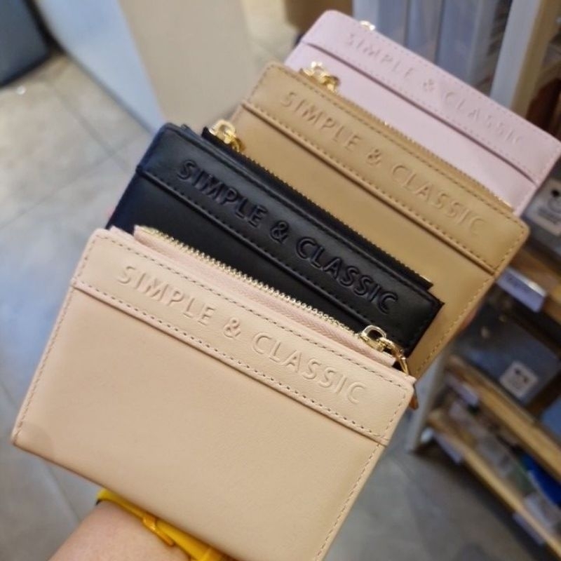 Miniso Wallet Women Short Simple & Classic 3D Letters Bifold Short ...