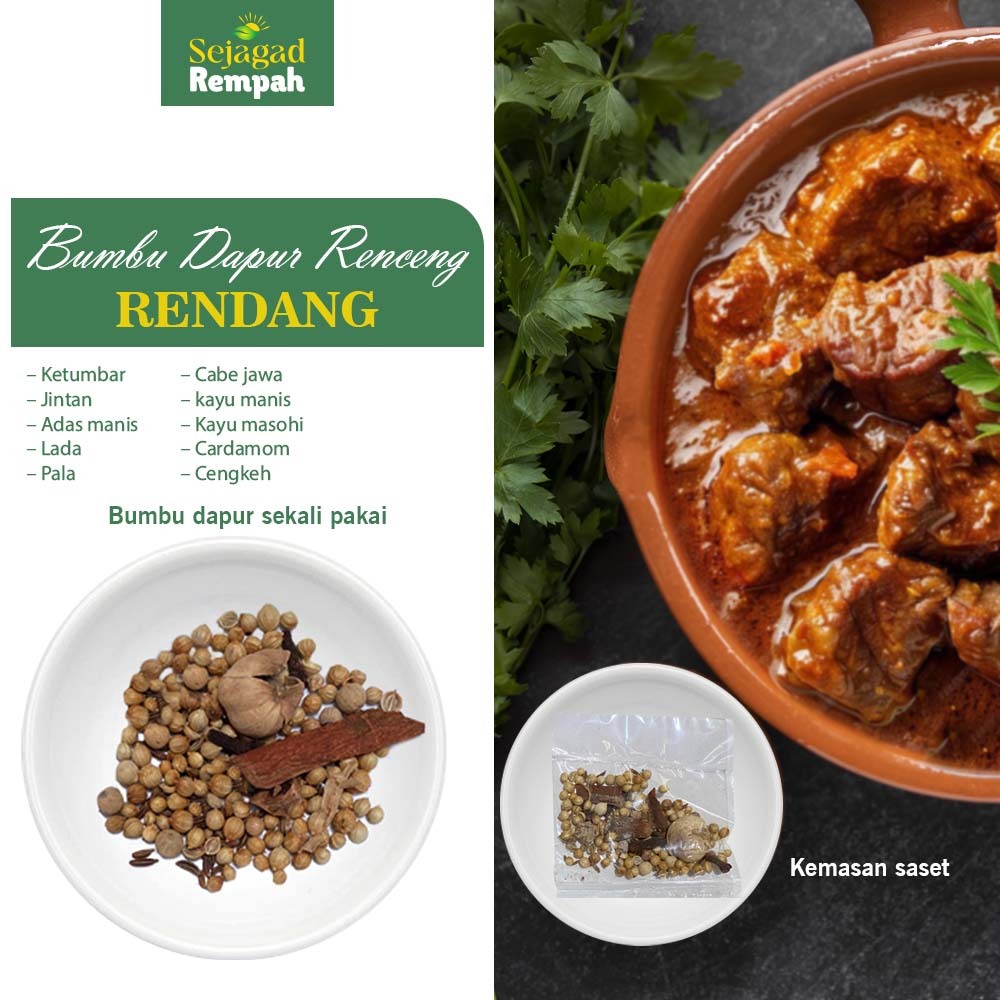 Sejagad Taste of Kitchen Seasoning, Complete Rendang, Complete ...
