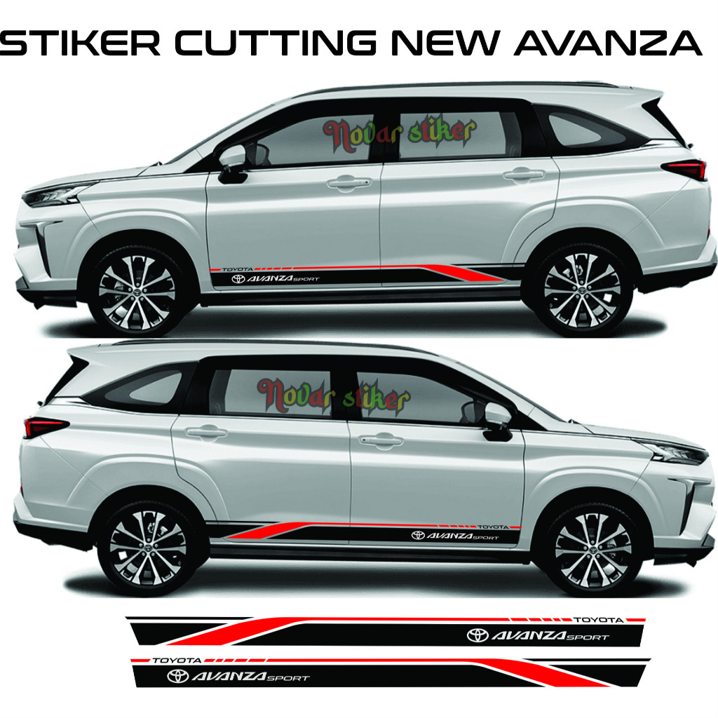 Cutting All New Avanza Stickers List of Toyota Avanza Side Body ...