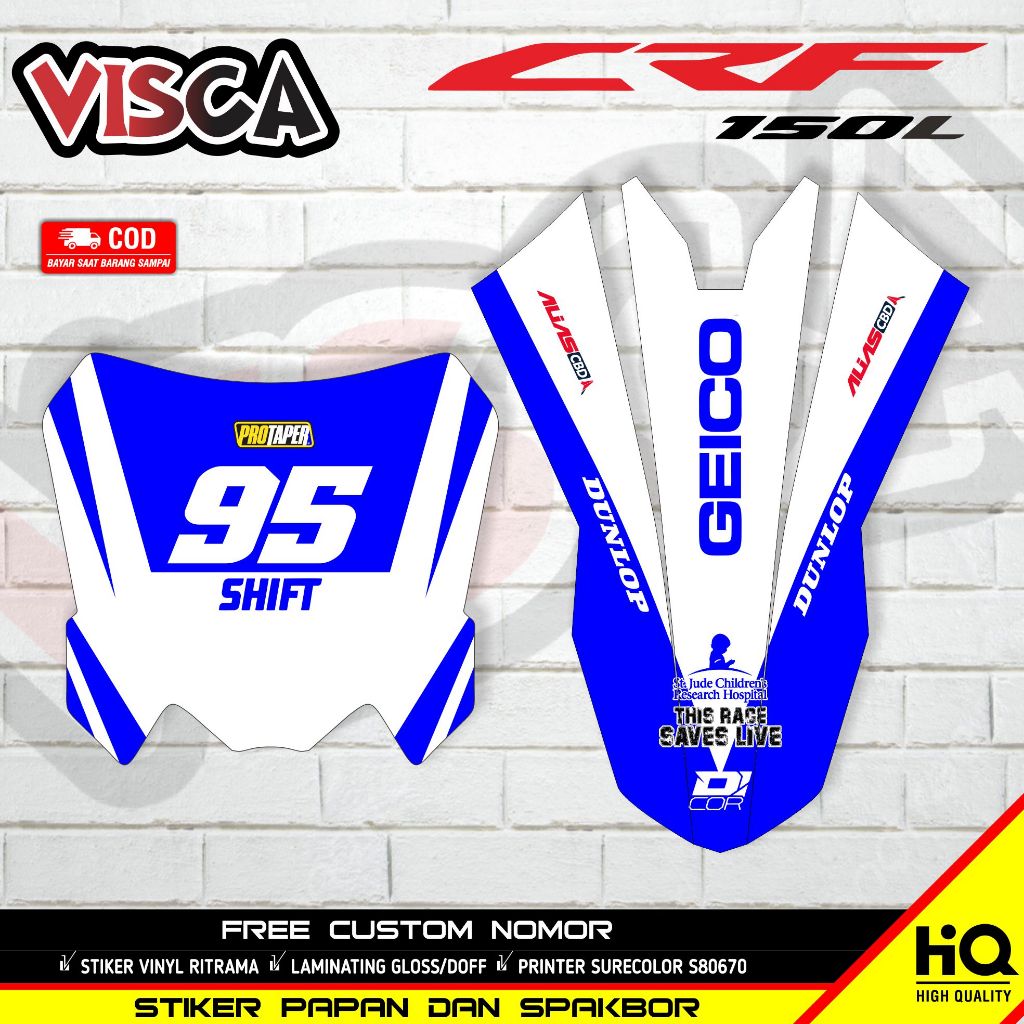 Crf Board and Fender Stickers CRF Board and Fender Stickers Free Design ...