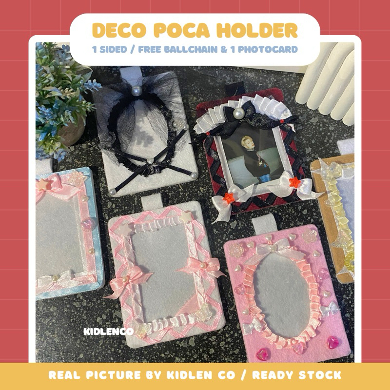 Toploader deco holder case id card pc poca photocard card kpop cahol ...