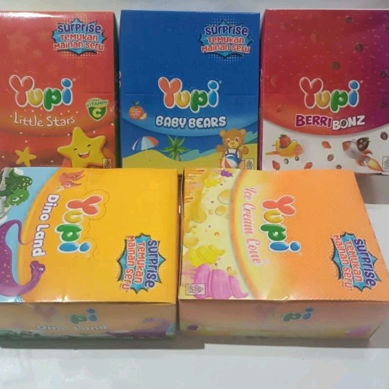 Yupi baby bear candy 1 box berribonz ice cream litte star yupi gummy ...