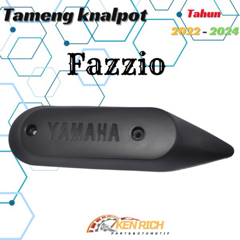 2022-2024 Yamaha Fazzio Motorcycle Model Exhaust Shield Cover Standard ...