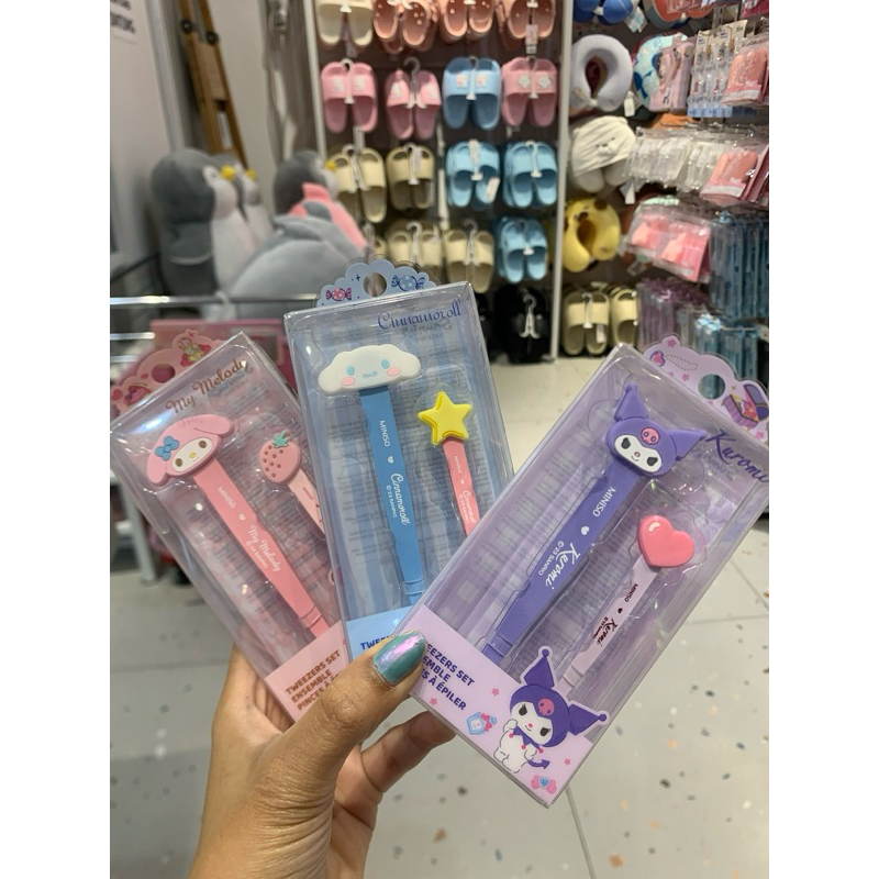Miniso Sanrio Characters 1+1 Tweezers Set | Shopee Philippines