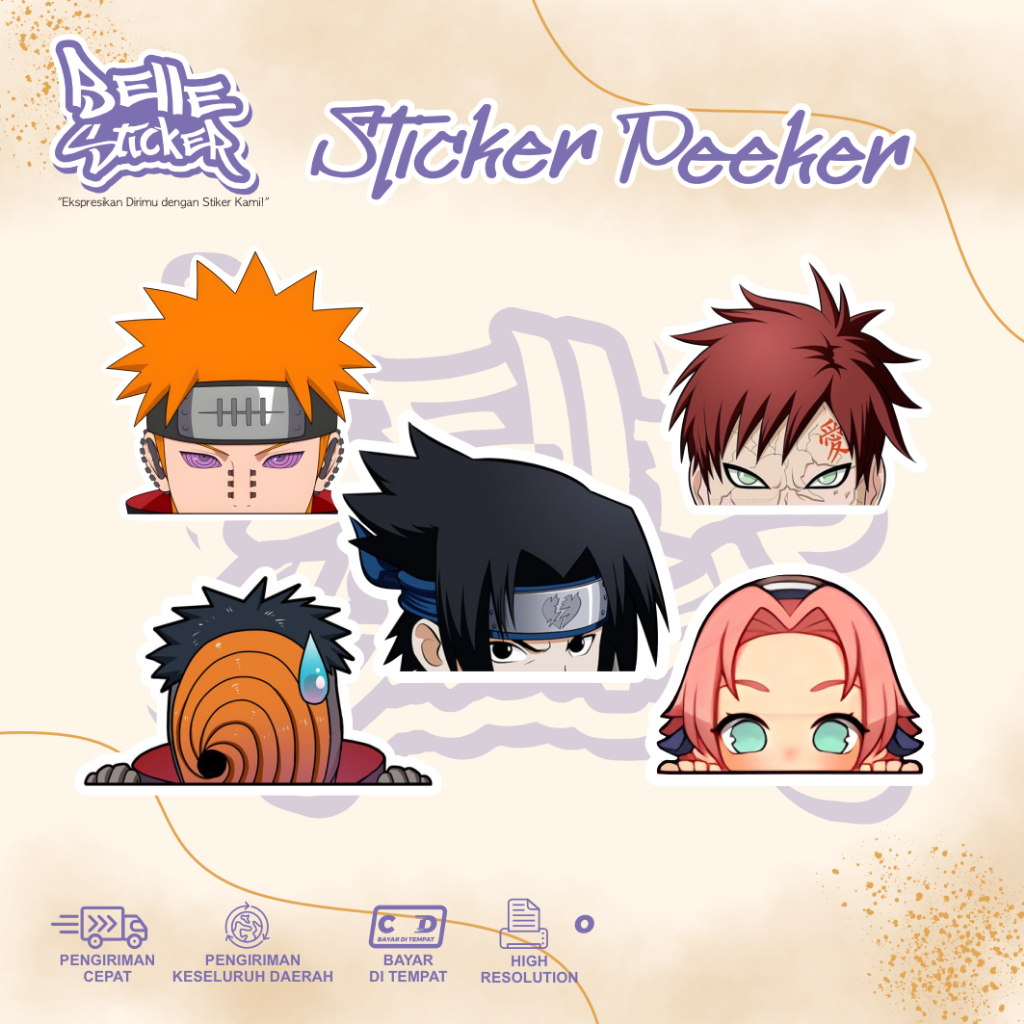 Naruto Anime Stickers Cute Aesthetic Stickers | Shopee Philippines