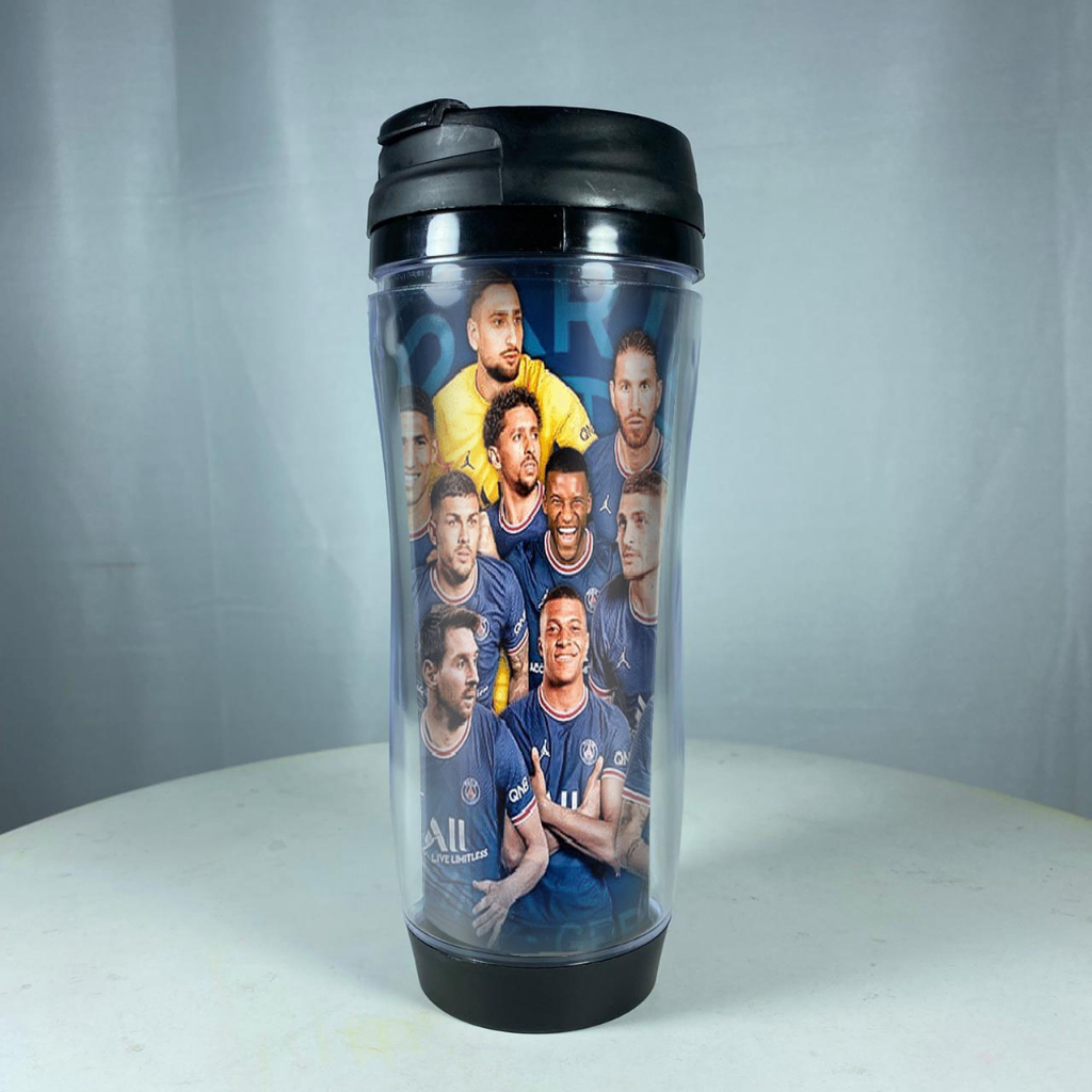 Tumbler Player PSG Paris Saint Germain Club Football Team Drink Bottle ...