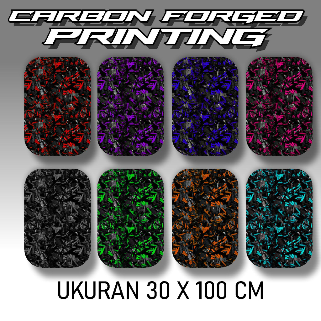 FORGED PRINTING CARBON MOTIF STICKER STICKER - FORGED CARBON ...