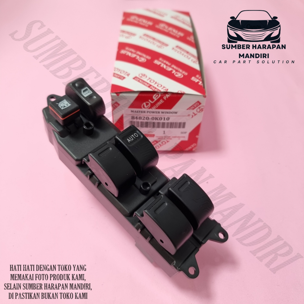 Power Window Master Switch Innova Fortuner Hilux 2004 2005 2006 2007 ...