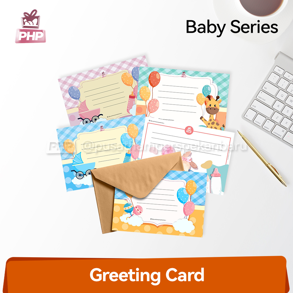 Greeting Cards / Parcel & Hampers Greeting Cards - Baby Series | Shopee ...