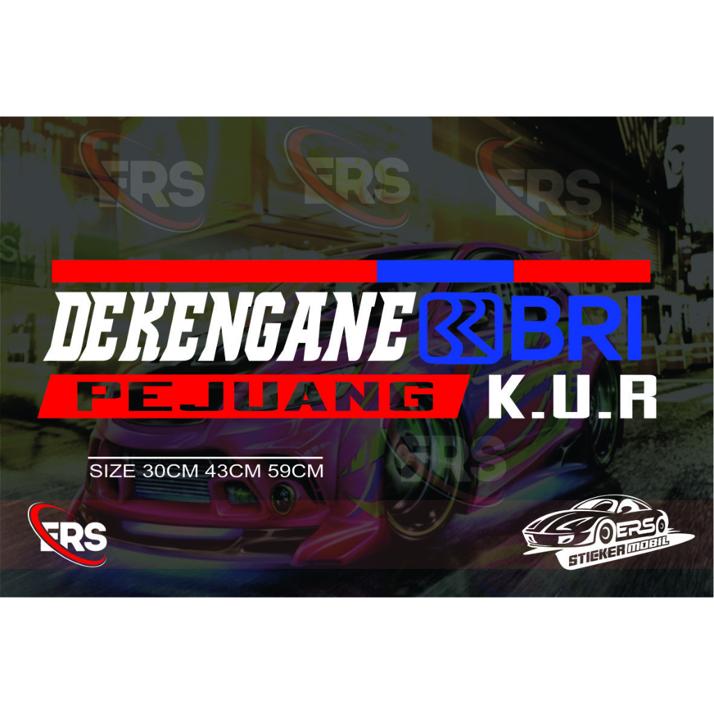Img PICK UP TRUCK DEKENGANE BRI CAR STICKER PEJUANG KUR GLASS BODY ...