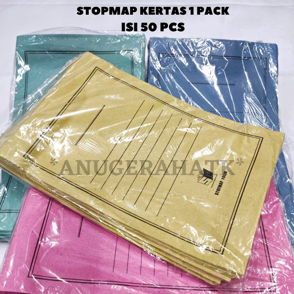 Stopmap / Stop Folio Paper Folder / Paper Folder / Folder (1Pak/50Pcs ...