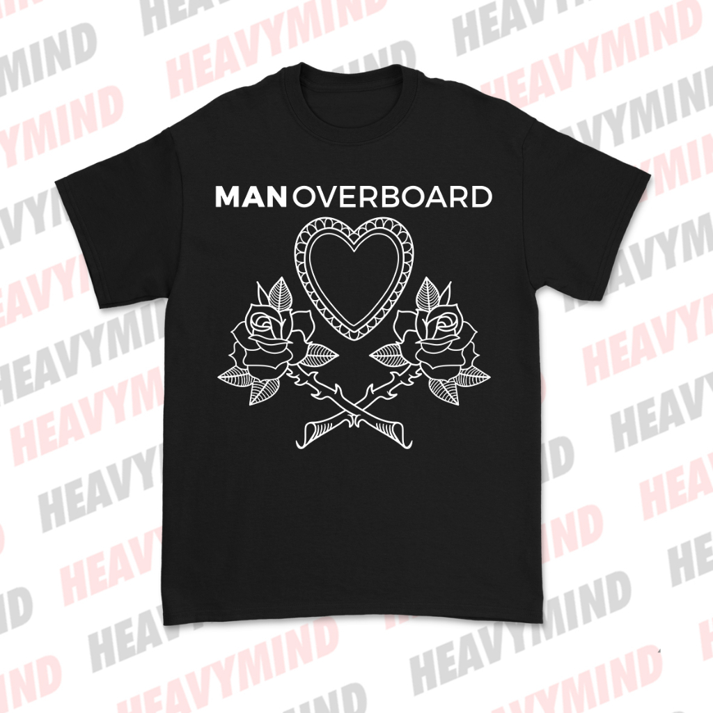 Man Overboard Flower Band T-Shirt Free Sticker | Shopee Philippines