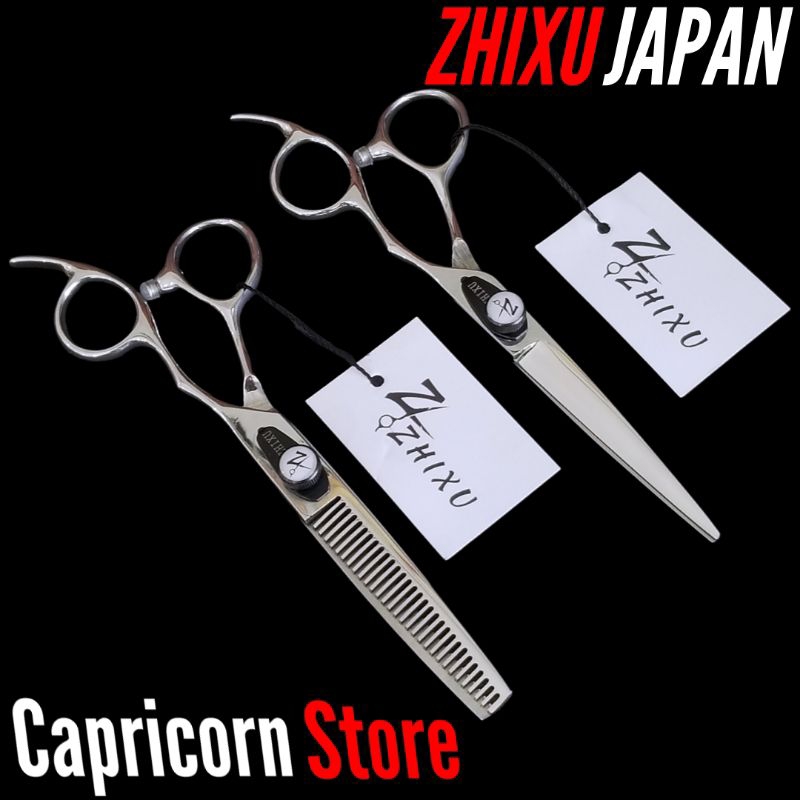 Japan Zhixu Hair Scissors Barber Professional Hair Scissors | Shopee ...