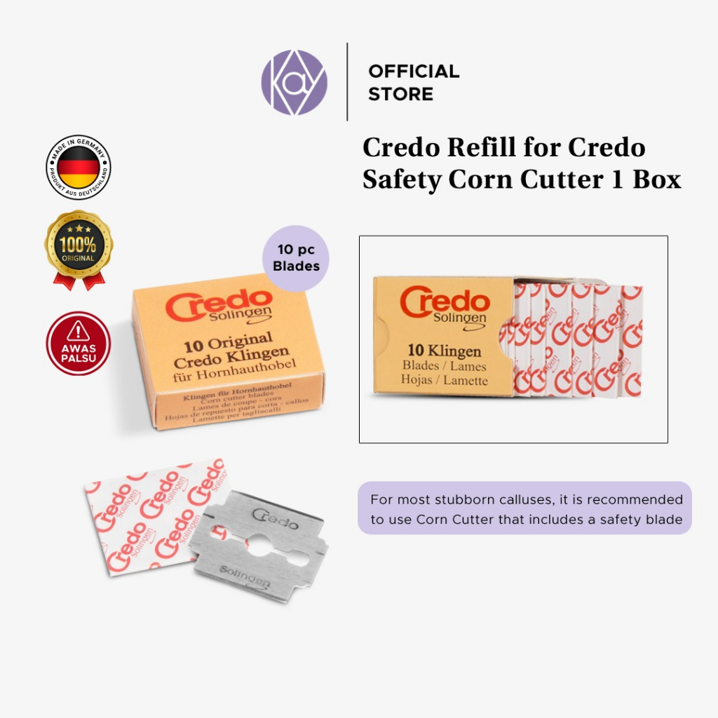 CREDO ORIGINAL Refill for Credo Safety Corn Cutter 1 Box (10pcs) Credo ...