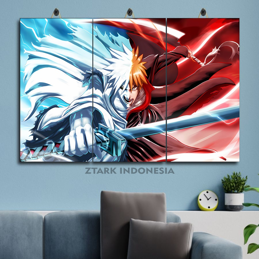 Bleach Rukia Kuchiki Anime Boy's Room Display 45X30 Multi Panel | Ztark ...