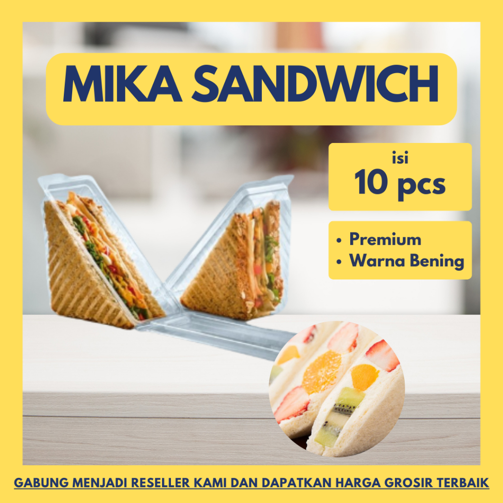 Mika Triangle Sandwich contains 10 pcs | Shopee Philippines
