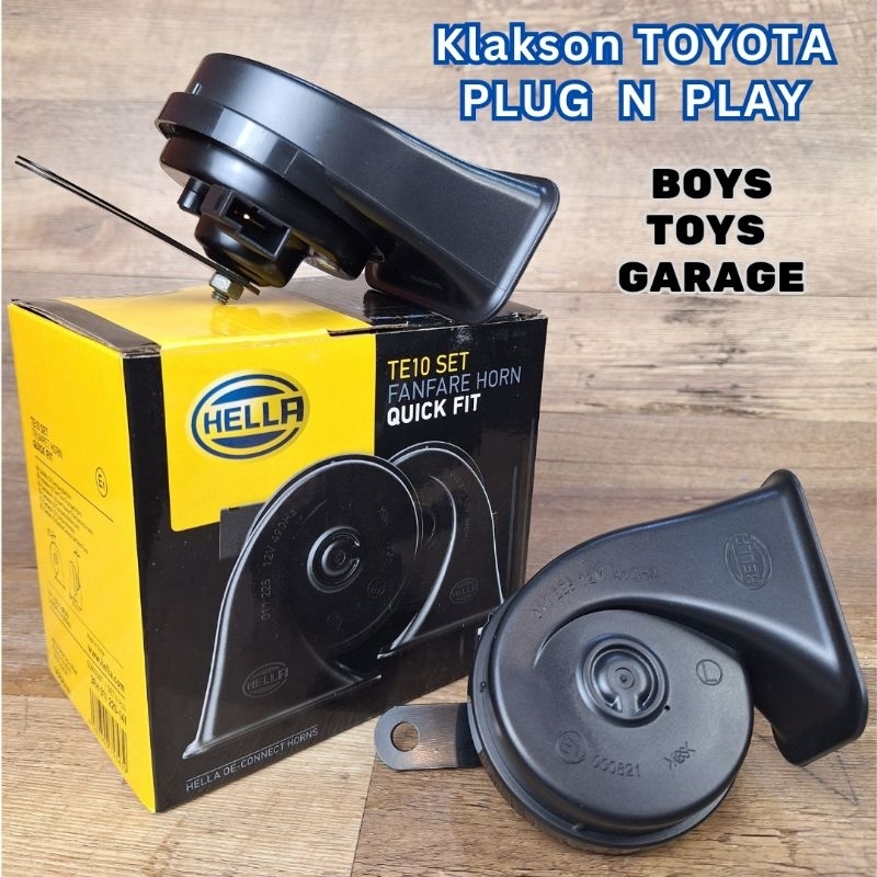 Hella Horn Toyota Plug n Play Hella TE10 Single Socket Quick Fit NEW JP ...