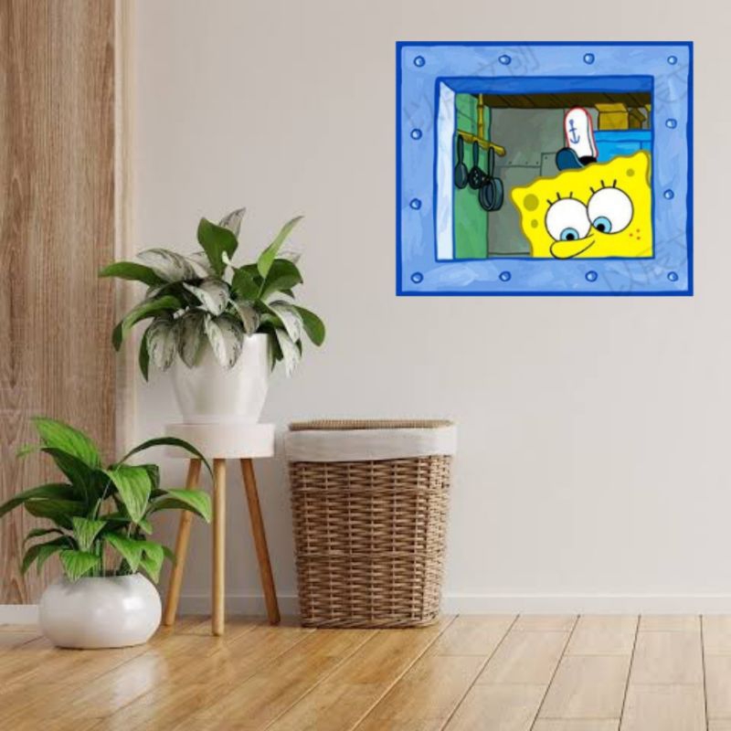 Spongebob wall sticker spongebob window wall sticker | Shopee Philippines
