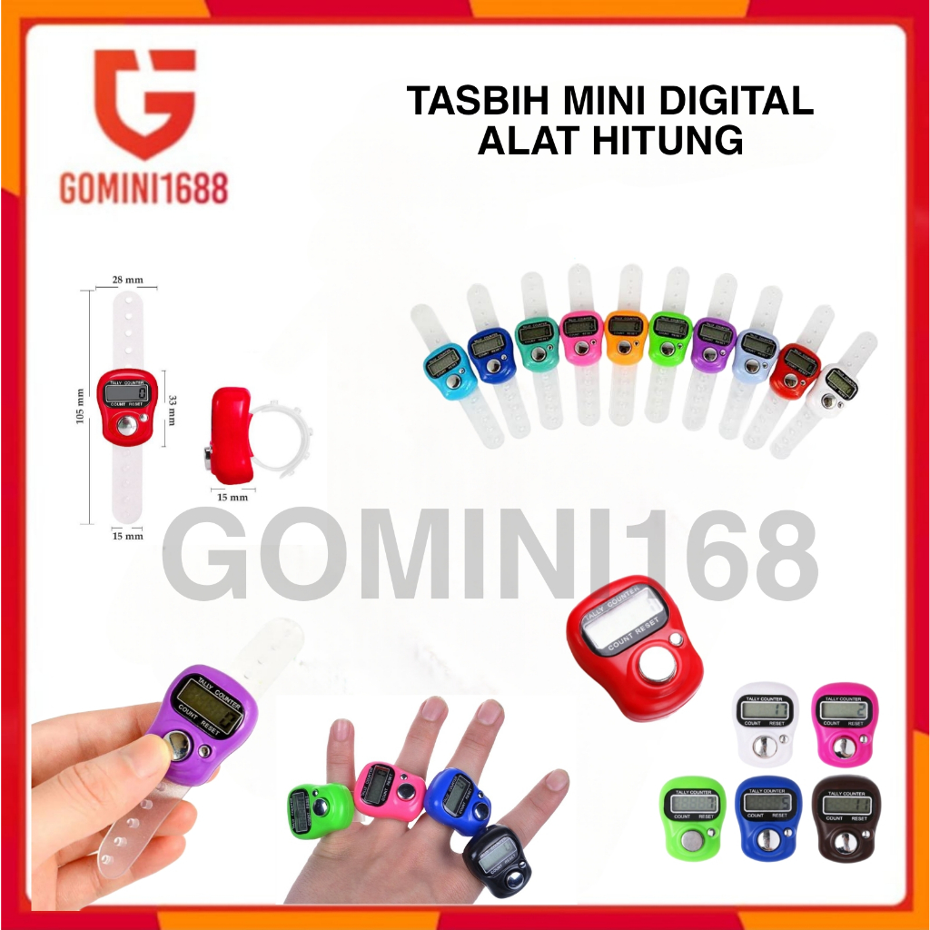 Mini Electric Analog On Digital Tasbih With Lcd Colorful Dhikr Counting ...