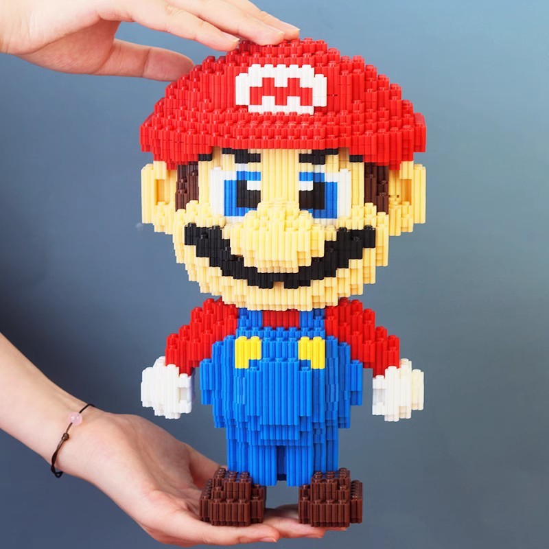 50CM Kids Nano Building Blocks Big Building Blocks Super Mario Bros.3d ...