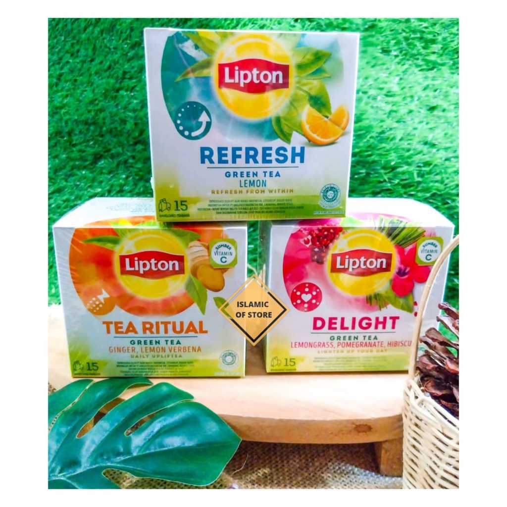 HIJAU Lipton Green Tea Delight / Refresh/ Spiritual Tea / Green Tea ...