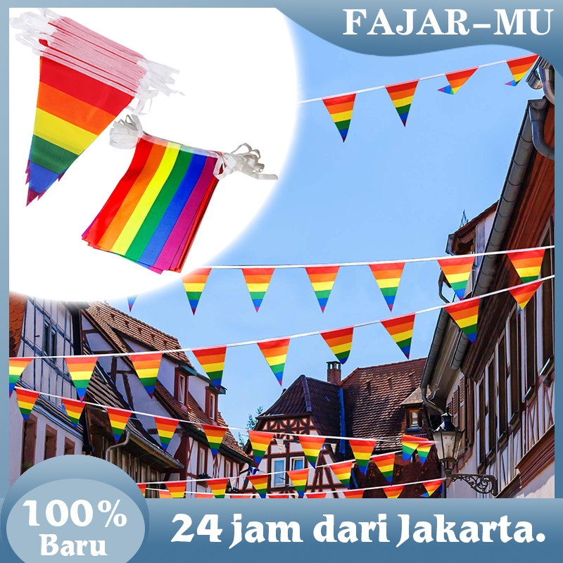 Rainbow Flag Bunting Flag Pride Flag Rainbow Rope Flag Colorful ...