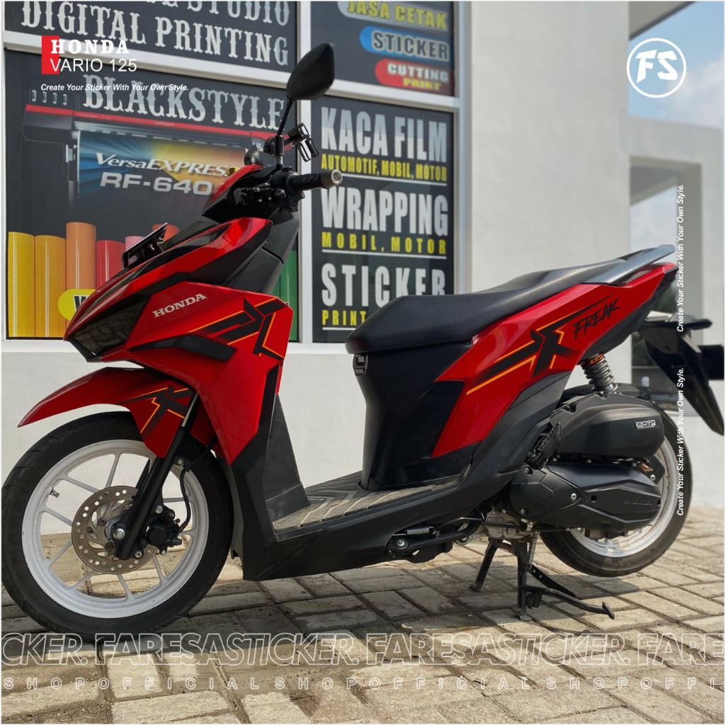 Freak Striping HONDA Click 125 | Sticker Click 125 CBS, ISS | All New ...