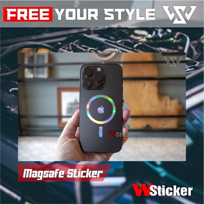 Iphone logo Sticker MAGSAFE Cutting Sticker | Shopee Philippines