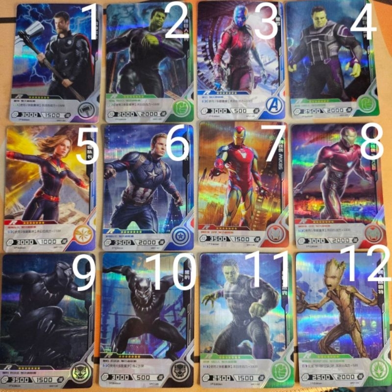 [ORIGINAL KAYOU] Marvel Avengers Holo R Collection Card | Captain ...