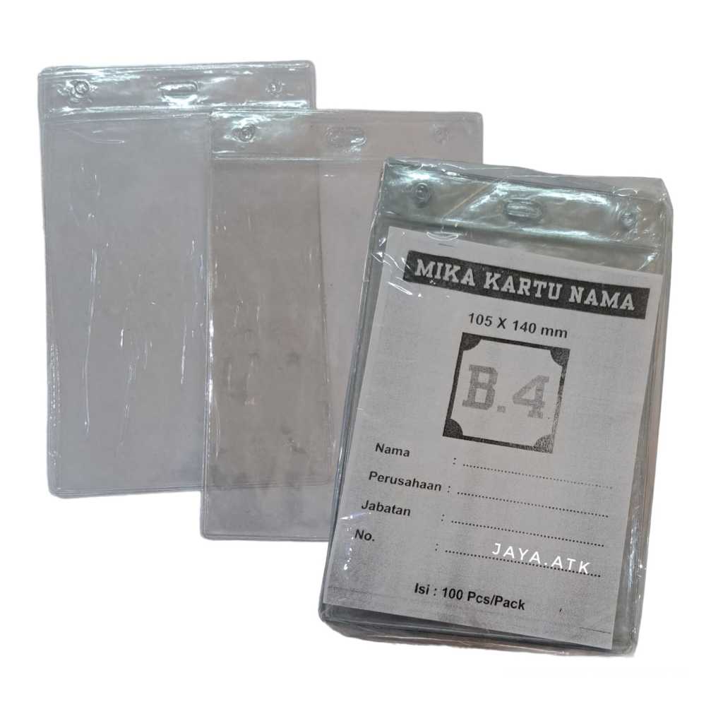 Name TAG ID CARD B4 10.5 X 14 CM MIKA PLASTIC NAME CARD HOLDER SEMINAR ...