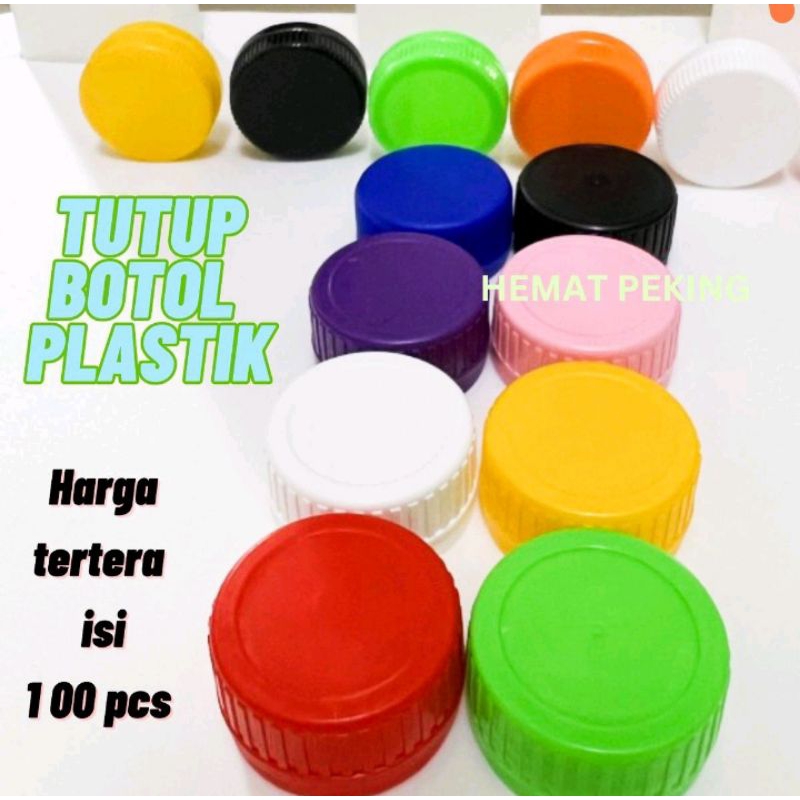 Long Neck Plastic Bottle Cap Package contains 100 pcs NEW Seal Mineral ...