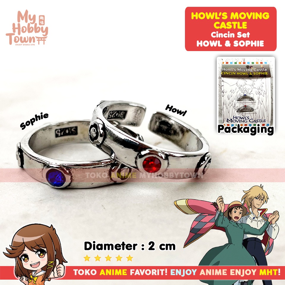 Anime Ring Howl's Moving Castle Howl Jenkins Pendragon Sophie Hatter ...