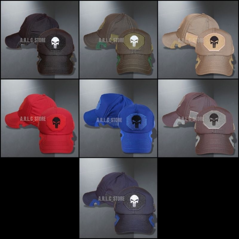 Tactical funisher cap full ripstok cotton / baseball caps velcro ...