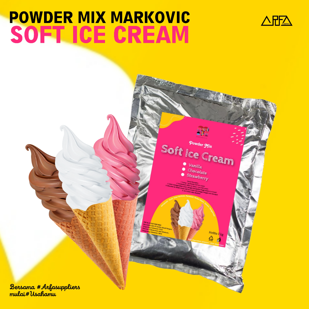 Powder Soft ice cream Vanilla and Chocolate 1 kg | Shopee Philippines