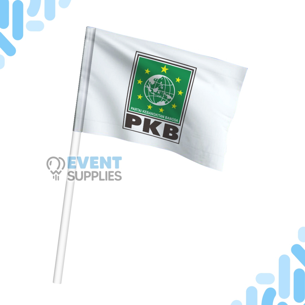 Pkb Flag Mini Party Flag PKB Election Awakening 2024 Stick Parade/Hand ...