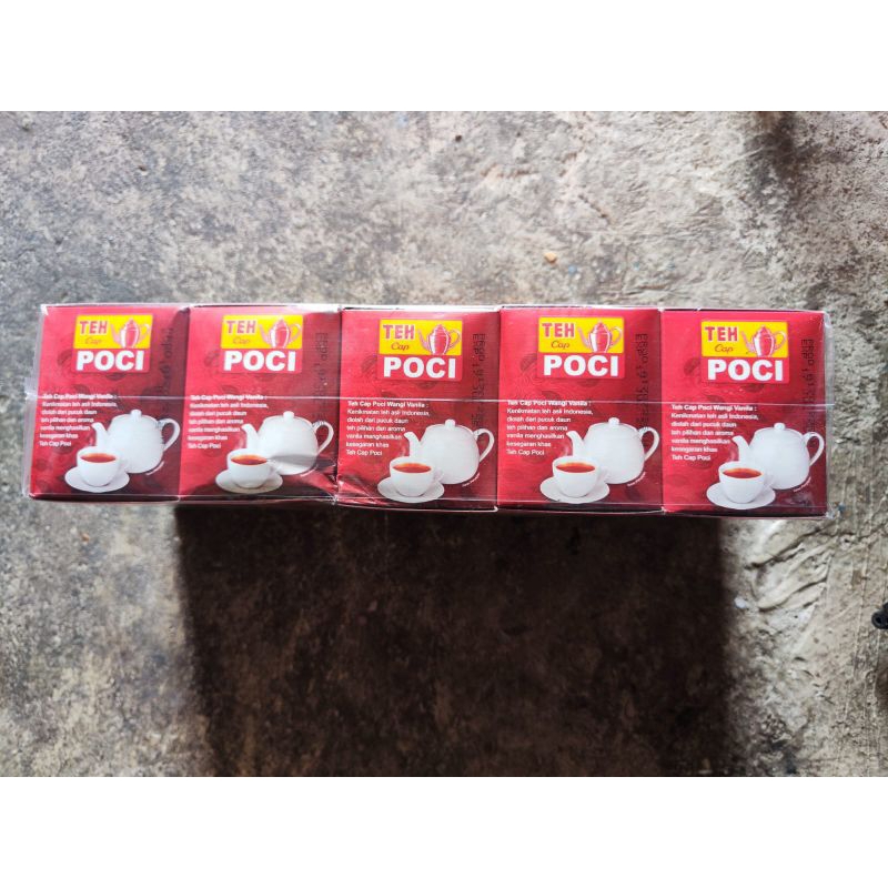 Vanilla POWDER POCI TEA CAP 50GR PER PACK CONTAINS 10PCS | Shopee ...