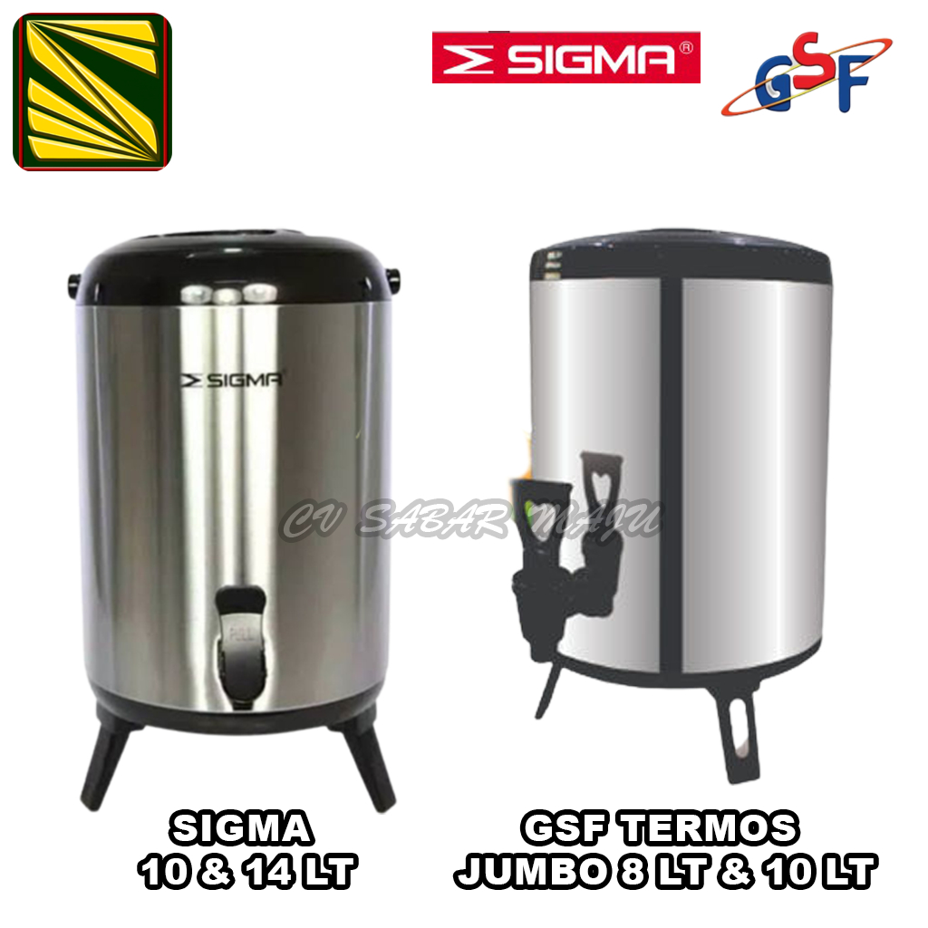 TERMOS Sigma Dispenser / Jumbo Stainless Hot & Cold Water Thermos 10 ...