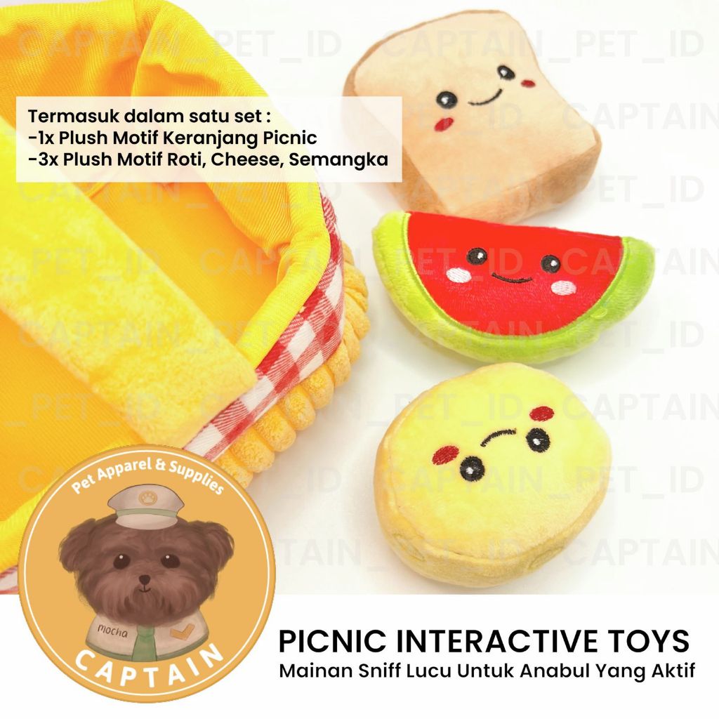 PICNIC LUNCH TOYS INTERACTIVE CUTE SELIP SNACK INTERACTIVE DOG TOYS ...
