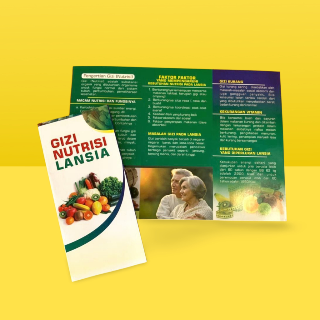 Health Brochure | Leaflet Nutrition Of Elderly Nurtisi | Nutrition Brochure For The Elderly ...