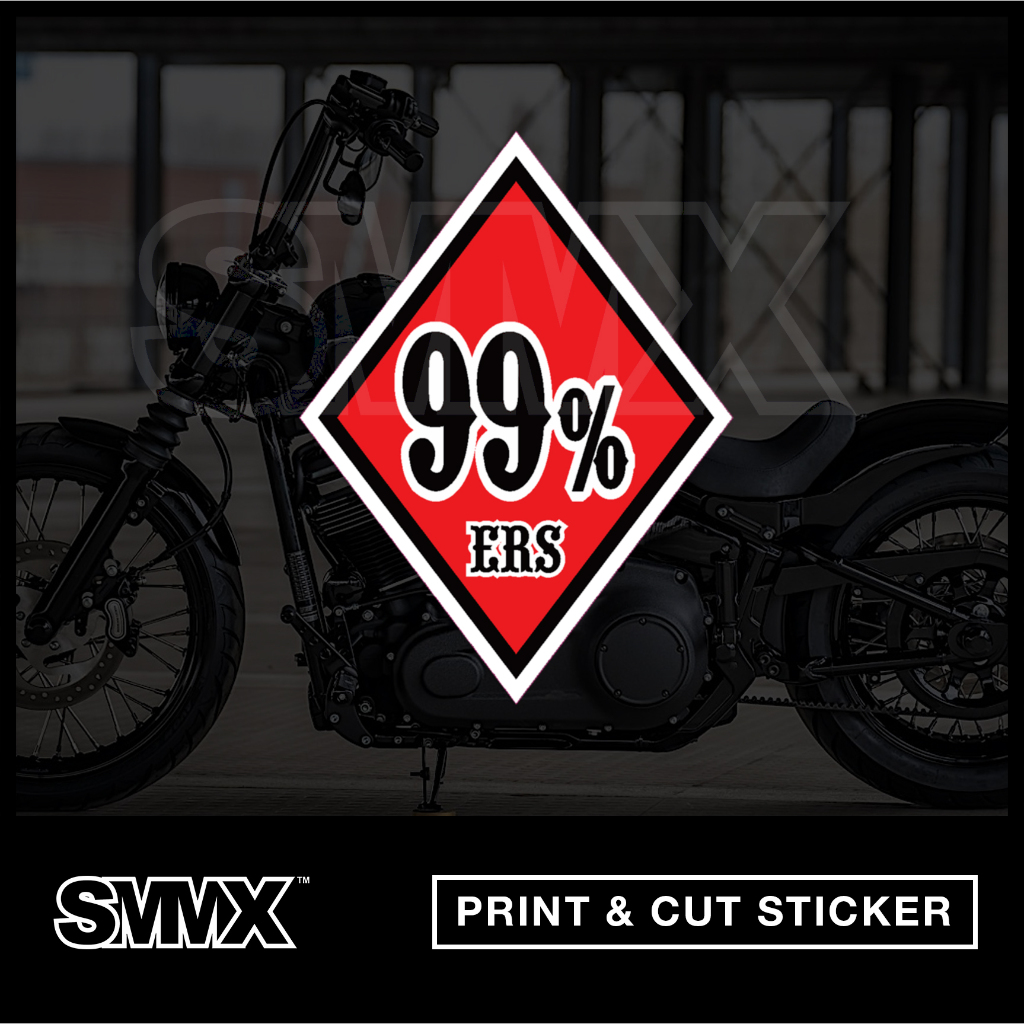 Sticker 99% nine percenters MC Sticker | Shopee Philippines