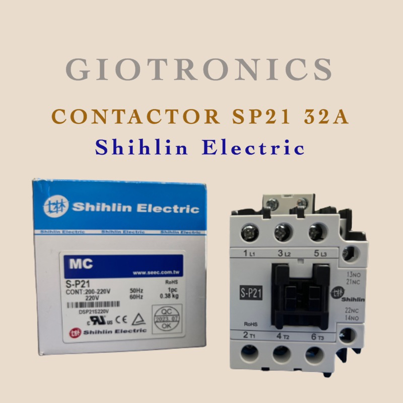 Magnetic CONTACTOR SP-21 220V 32Ampere / AC CONTACTOR SP 21 220VAC ...