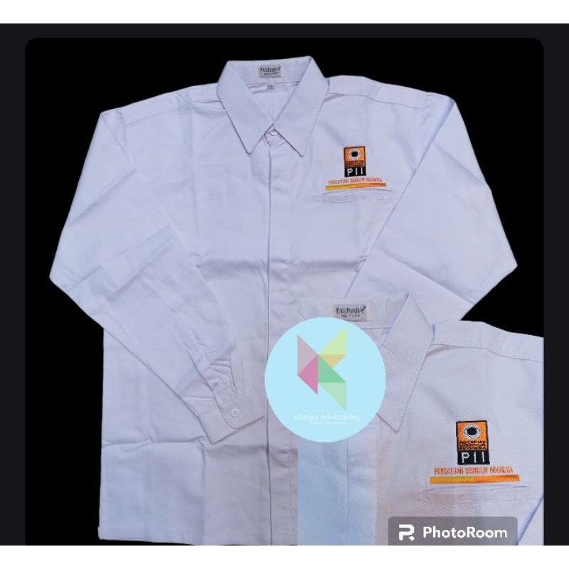 PUTIH KEMEJA Indonesian engineer unit PII shirt, white long-sleeved ...