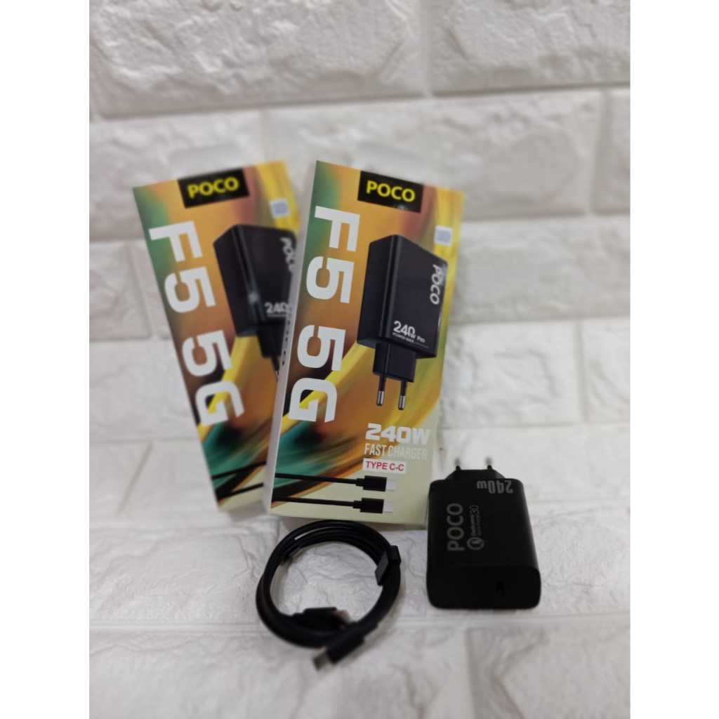 Charger Poco F5 5G 240W Super Fast Charger Full Black Power Max Pro ...