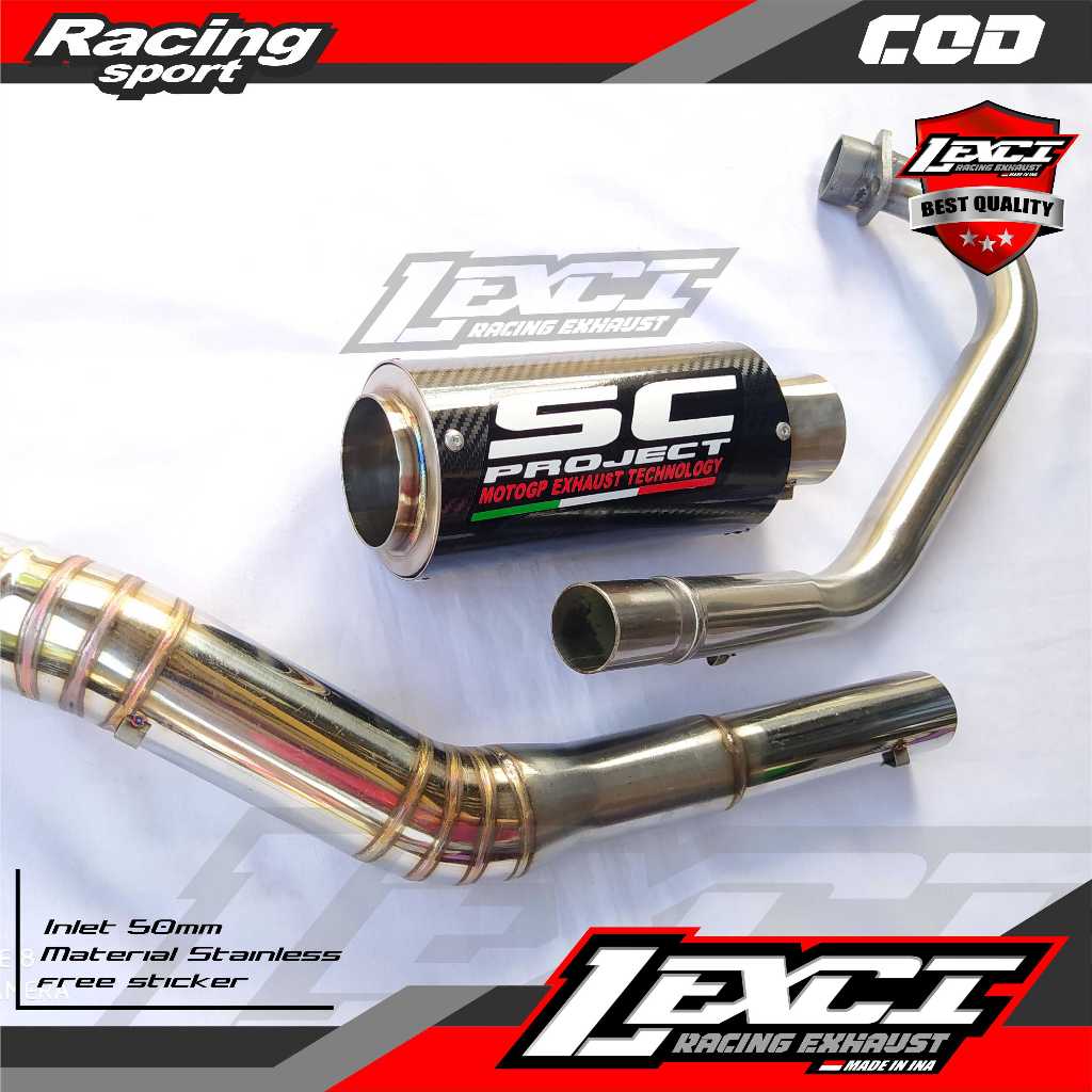 Exhaust SC PROJECT VIXION SONIC SATRIA FU R15 V3 V2 V4 MT15 CBR150R ...