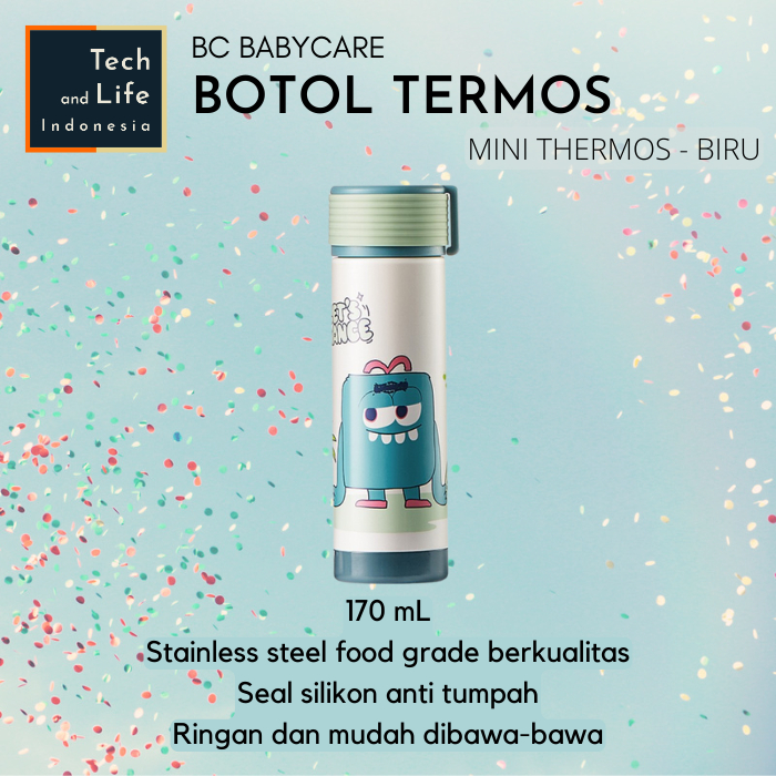 TERMOS BC Babycare Mini Thermos Stainless 170mL Baby Thermos Drinking ...