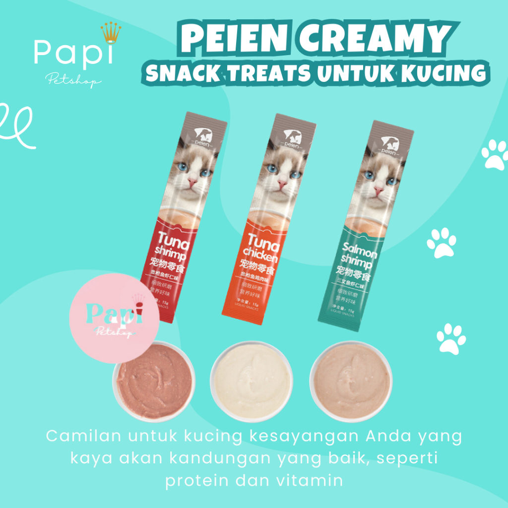 Peien Creamy Treats Cat Snack Wet Cat Food Bar Cat Stick 15gr Cat Food ...