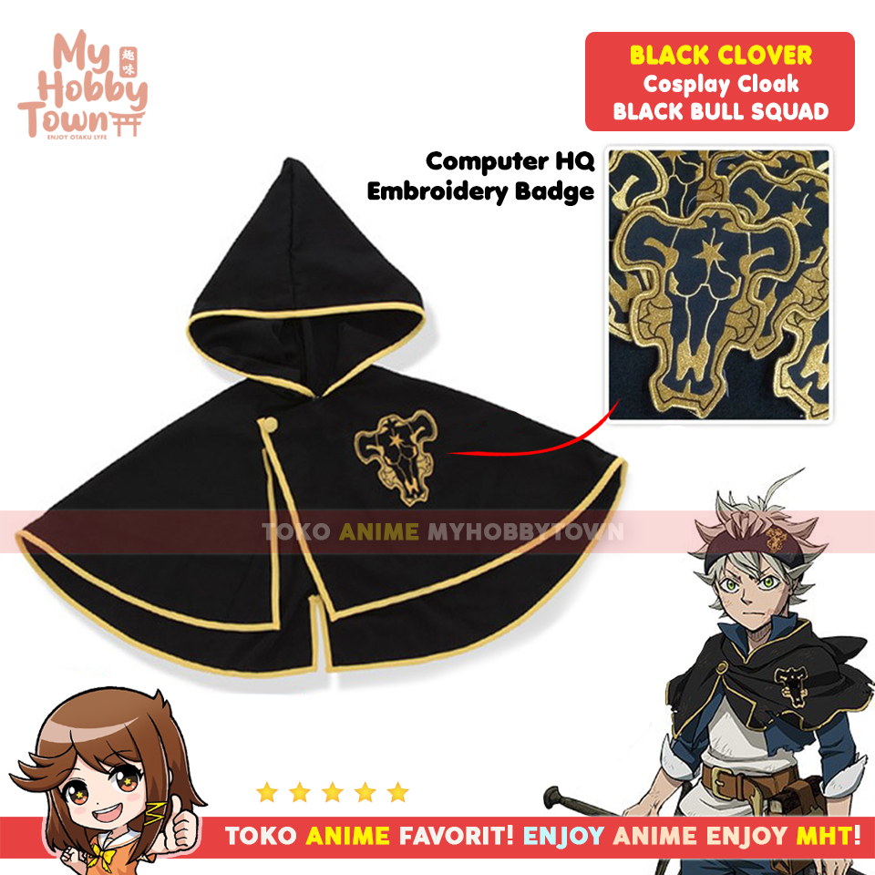 Black Clover Robe: Black Bull Squad Asta Noelle Yami Cloak | Shopee ...