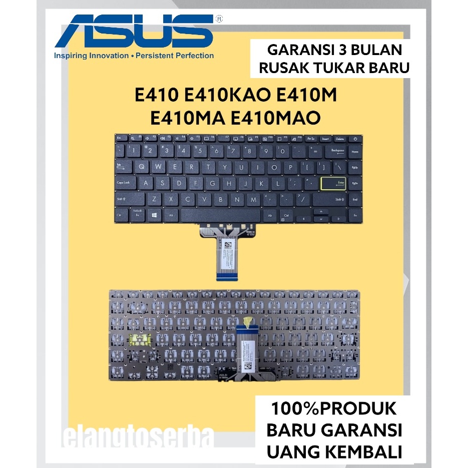 Asus Vivobook E410 E410kao E410m E410mao Keyboard | Shopee Philippines