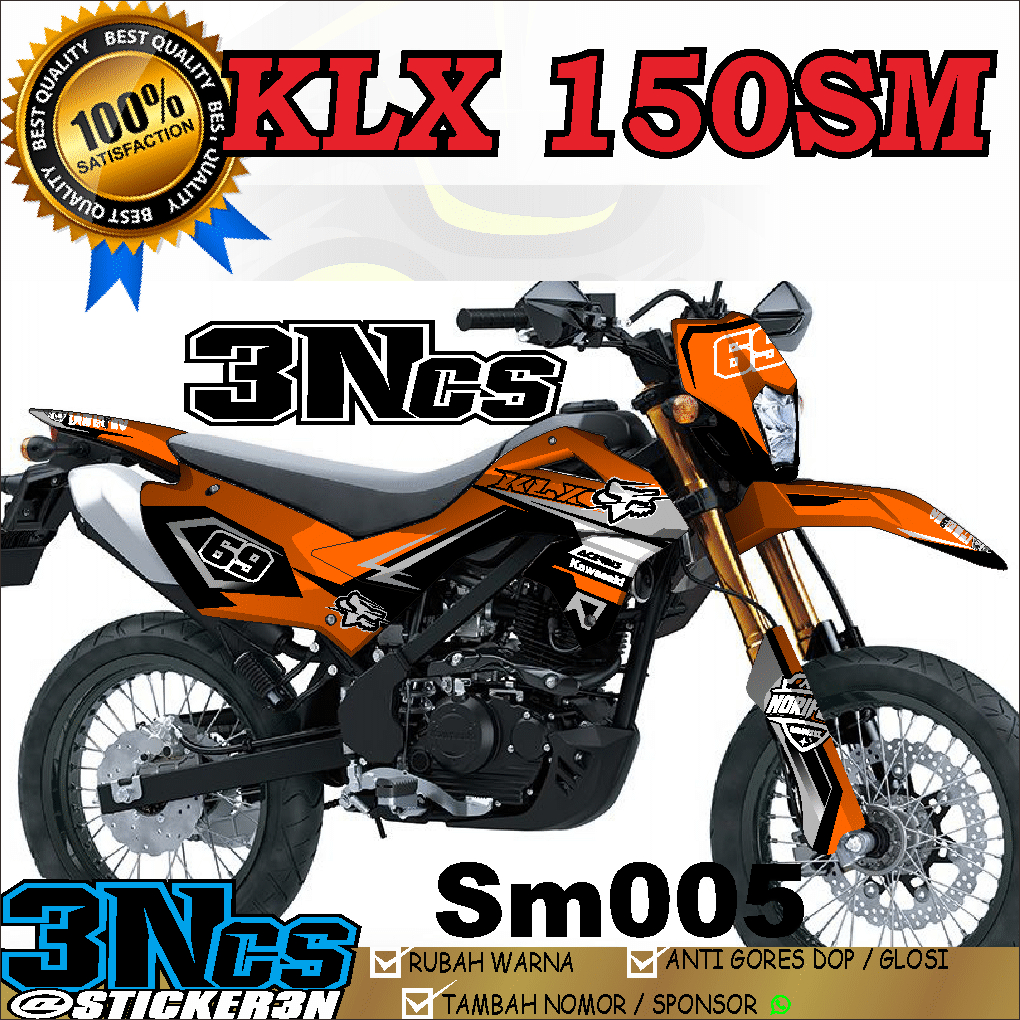 Decal kawasaki klx 150 sm Full Body, sticker Variation klx 150 sm Can ...